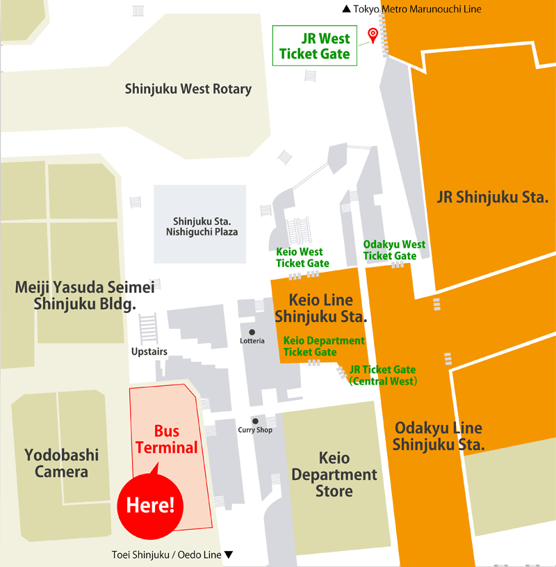 Shinjuku Express Bus Terminal | Highway-buses.jp
